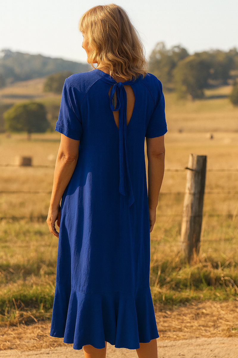 Maravie | FlowEase Midi Dress – Effortless Shape, Confident Movement ...